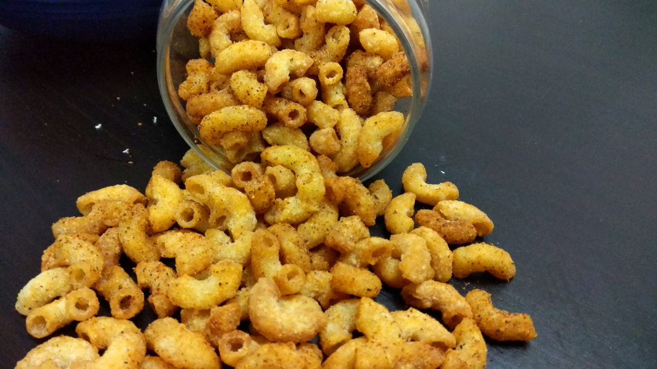 Home made macroni crackers